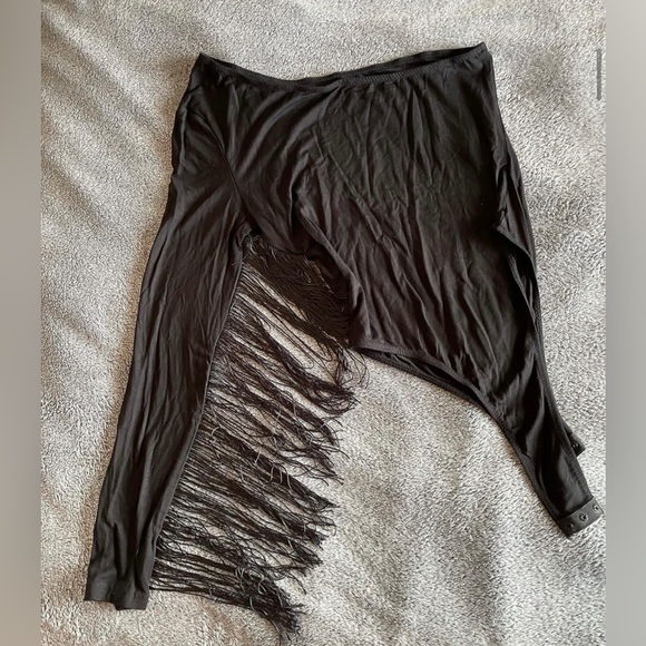Tops | 1 Arm Fringe Body Suit | Poshmark
